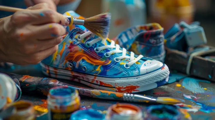 Teknik Repaint Sepatu Kanvas dengan Cat Khusus | SNEAKERSHOOT.ID